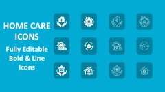 Home Care Icons for Google Slides and PowerPoint