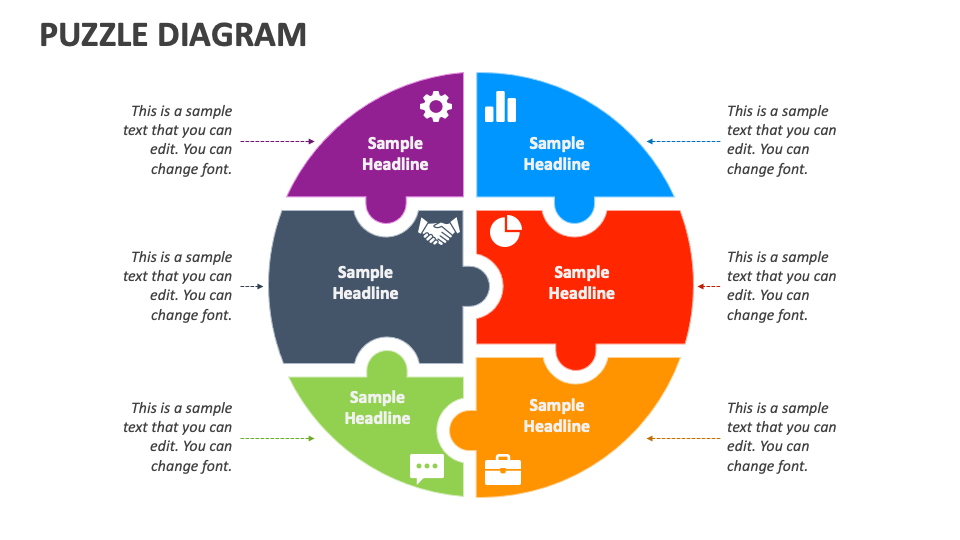Puzzle Diagram PowerPoint and Google Slides Template - PPT Slides