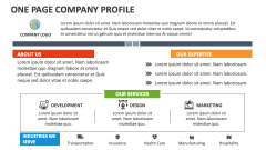 One Page Company Profile Template for Google Slides and PowerPoint ...