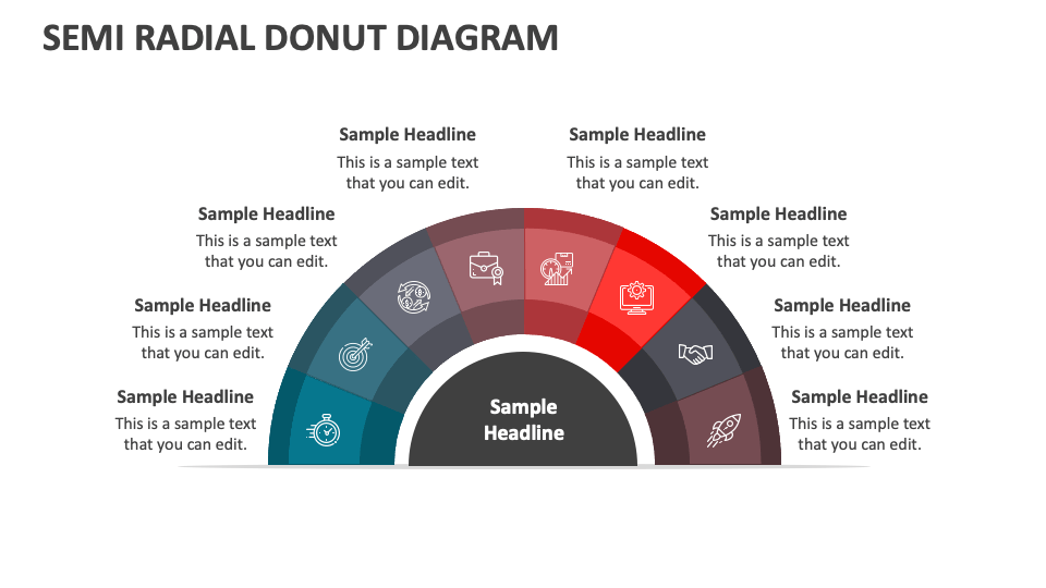 Semi Radial Donut Diagram PowerPoint and Google Slides Template - PPT ...