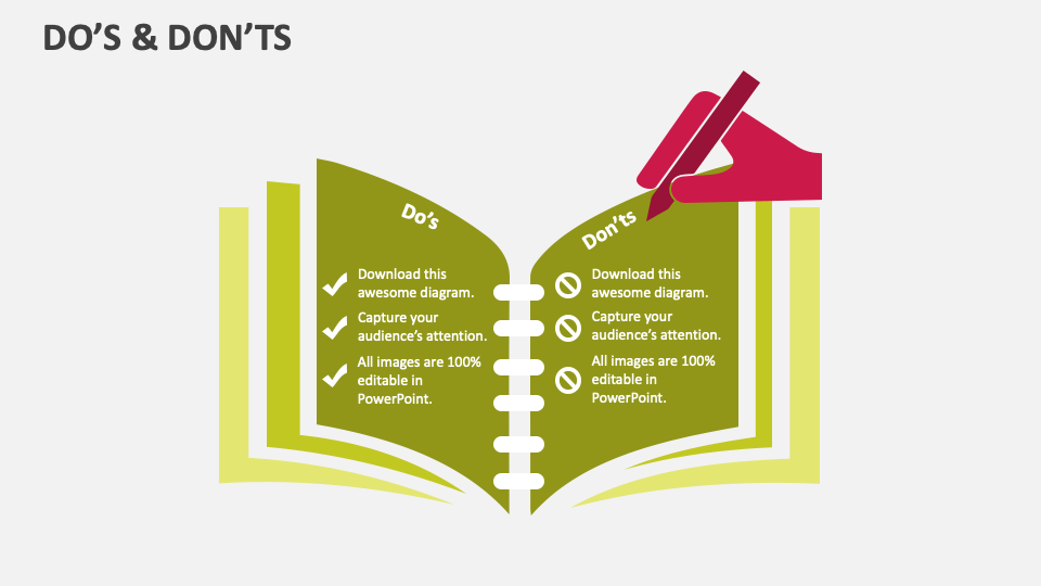 Do's and Don’ts Template for PowerPoint and Google Slides - PPT Slides