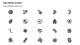 Bacteria Icons for Google Slides and PowerPoint