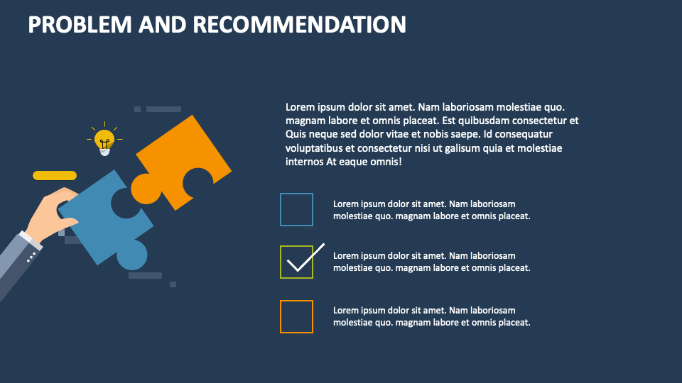 Problem and Recommendation Template for Google Slides and PowerPoint ...