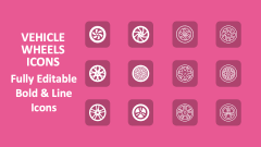 Vehicle Wheels Icons for Google Slides and PowerPoint