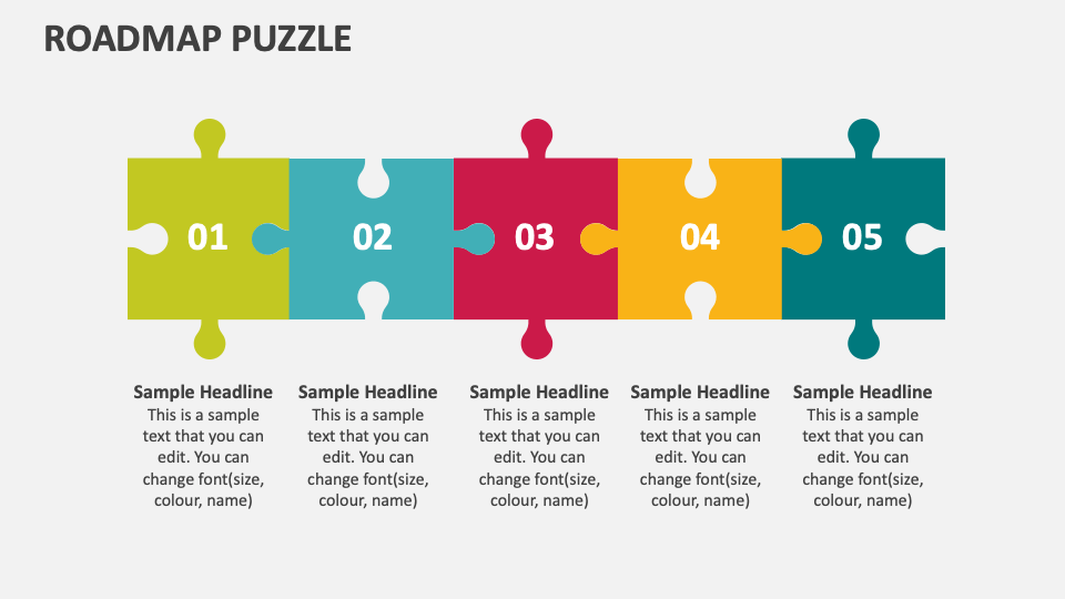 Roadmap Puzzle PowerPoint and Google Slides Template - PPT Slides