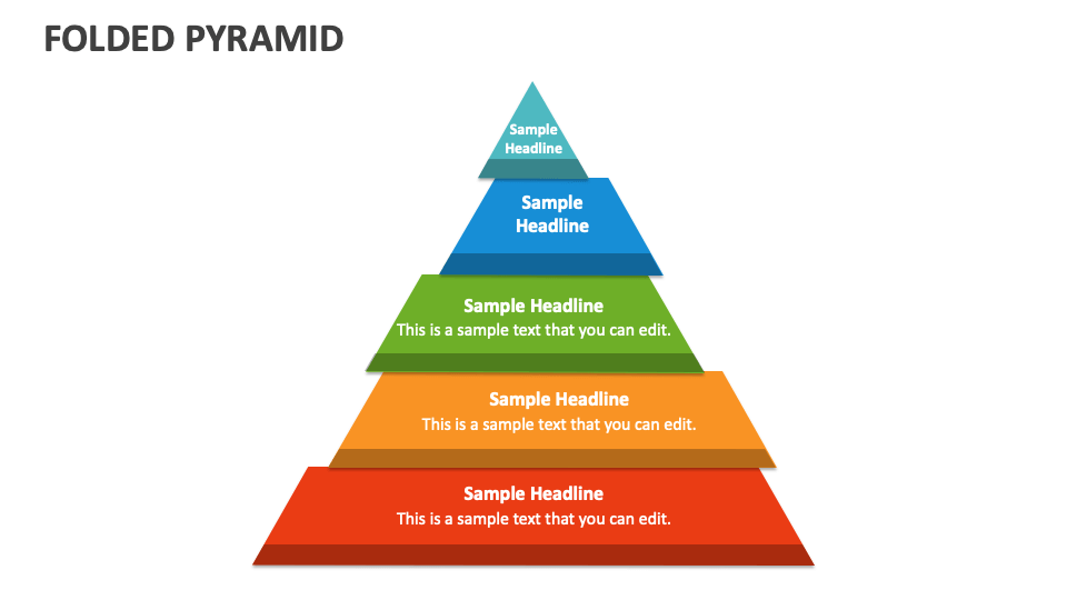 Folded Pyramid PowerPoint and Google Slides Template - PPT Slides