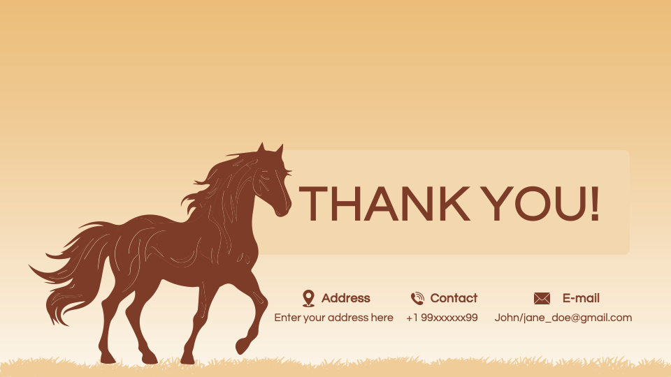 Horse Presentation Theme for PowerPoint and Google Slides - PPT Slides