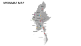 Myanmar Map for Google Slides and PowerPoint - PPT Slides