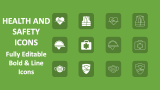 Health and Safety Icons for Google Slides and PowerPoint