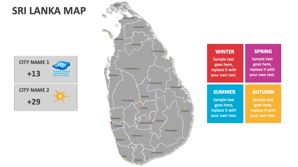 Sri Lanka Map for Google Slides and PowerPoint - PPT Slides