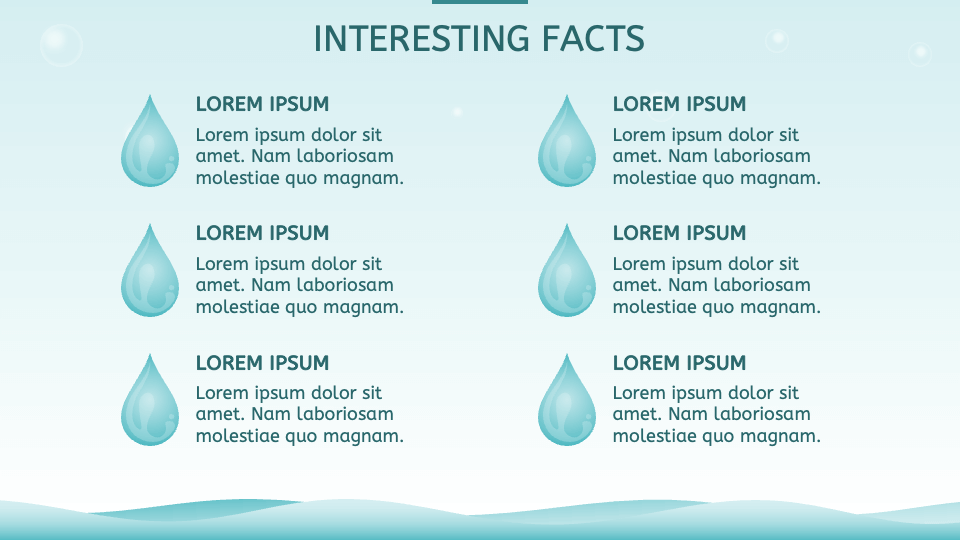 Free Water Presentation Theme for Google Slides and PowerPoint