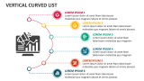 Vertical Curved List Template for Google Slides and PowerPoint - PPT Slides
