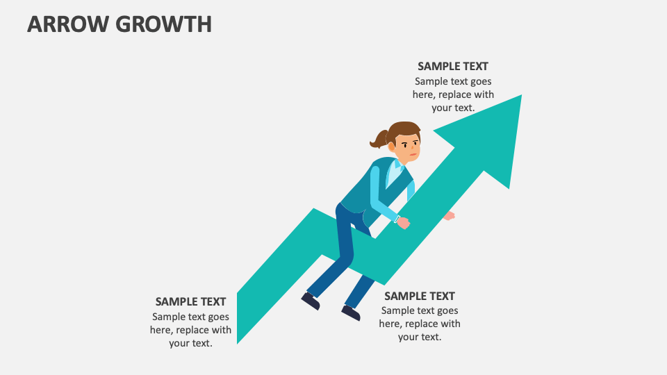Arrow Growth PowerPoint and Google Slides Template - PPT Slides