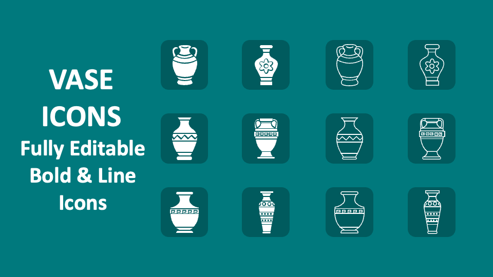 Vase Icons for PowerPoint and Google Slides - PPT Slides