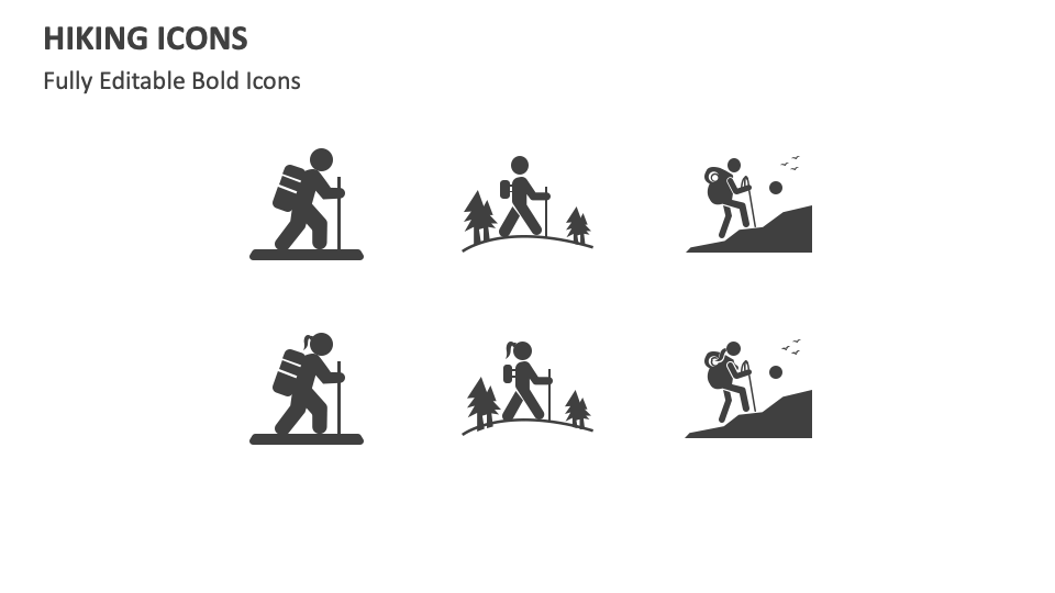 Hiking Icons for PowerPoint and Google Slides - PPT Slides