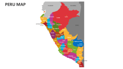 Peru Map for Google Slides and PowerPoint - PPT Slides