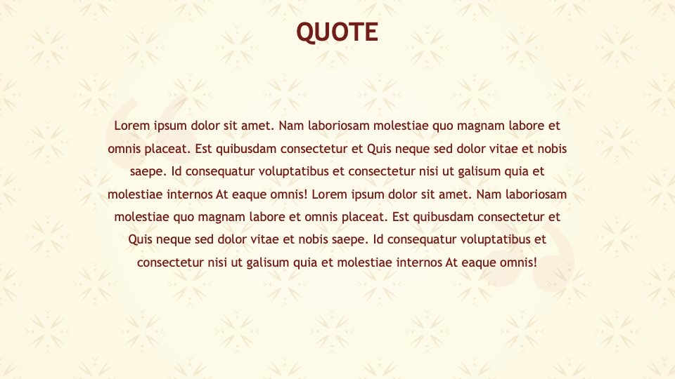 Free Textile Presentation Theme for Google Slides and PowerPoint