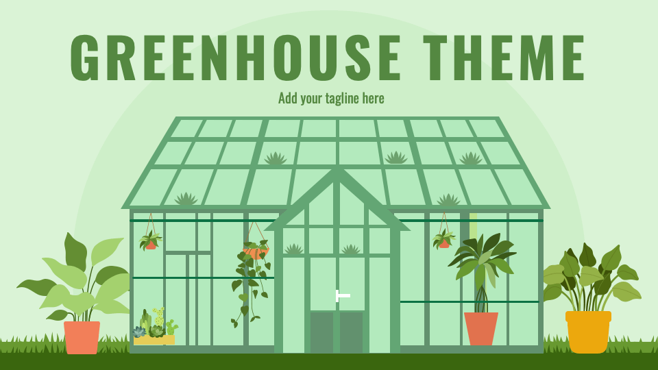 Greenhouse Presentation Theme for PowerPoint and Google Slides - PPT Slides