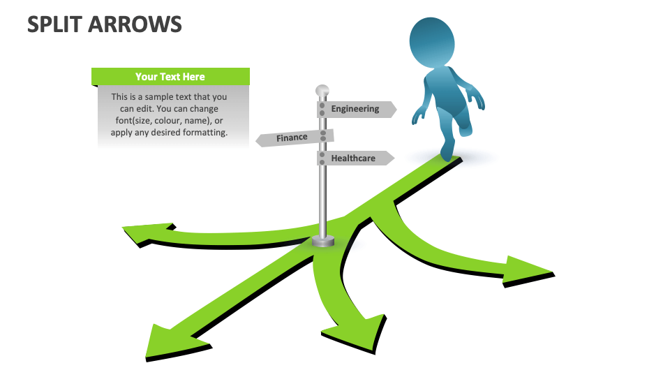 Split Arrows Template for PowerPoint and Google Slides - PPT Slides