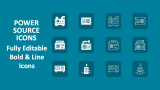 Power Source Icons for PowerPoint and Google Slides - PPT Slides