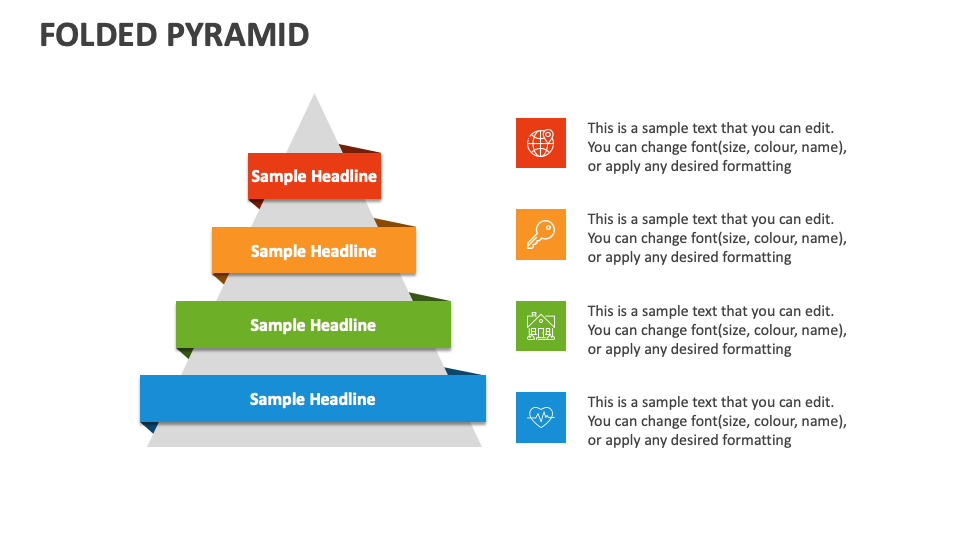 Folded Pyramid PowerPoint and Google Slides Template - PPT Slides