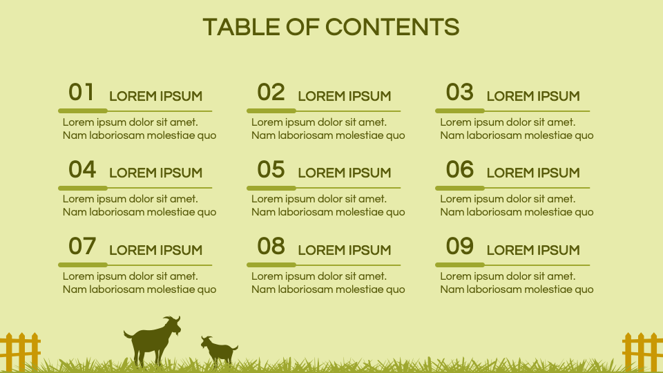 Free Livestock Presentation Theme for Google Slides and PowerPoint