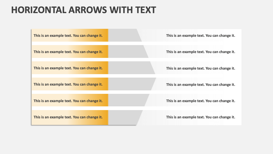 Horizontal Arrows with Text Template for PowerPoint and Google Slides ...