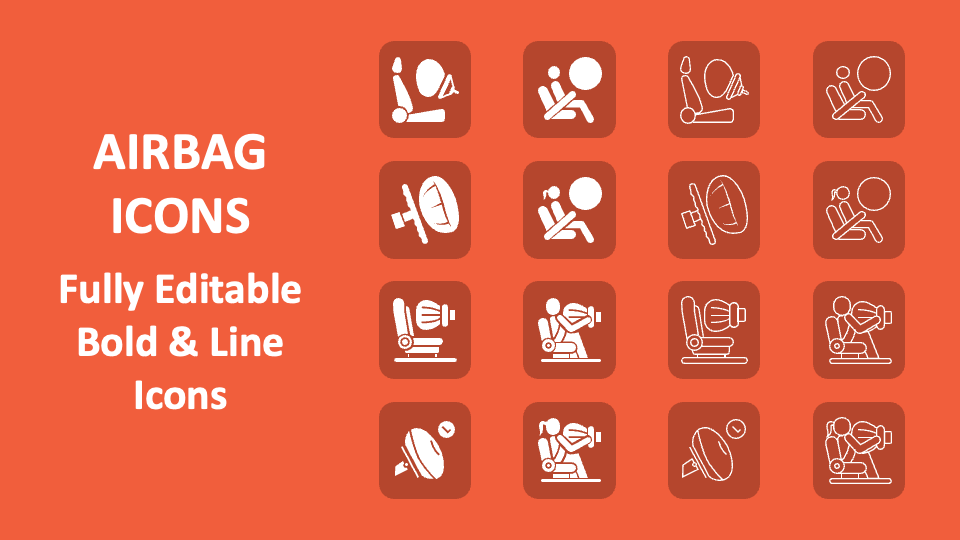 Airbag Icons for Google Slides and PowerPoint