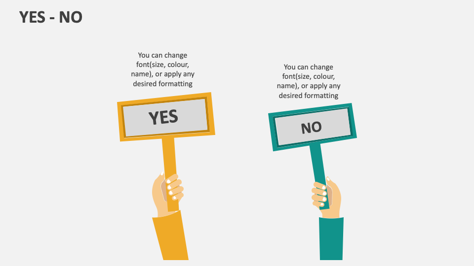 Yes or No PowerPoint and Google Slides Template - PPT Slides