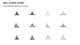 Bell Curve Icons for Google Slides and PowerPoint