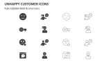 Unhappy Customer Icons for PowerPoint and Google Slides - PPT Slides