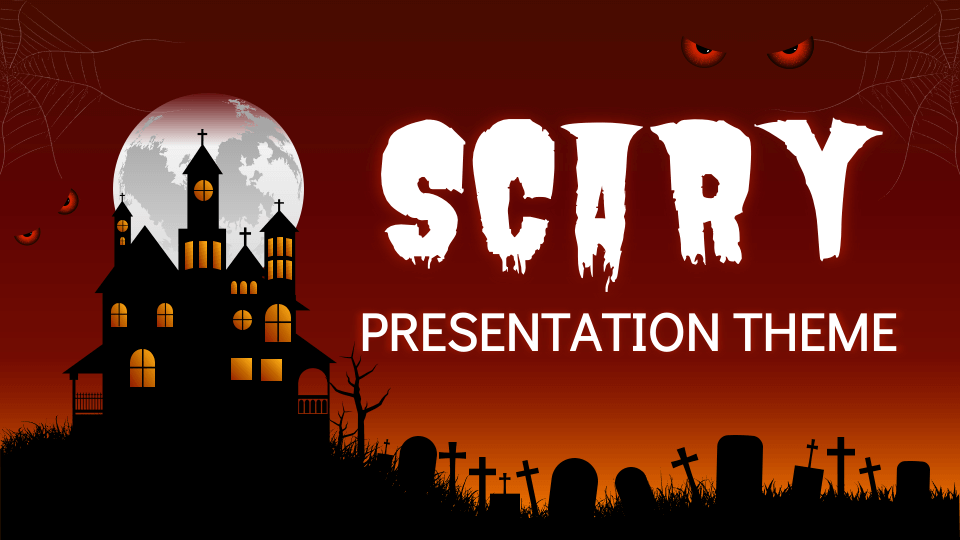 Scary Presentation Theme for Google Slides and PowerPoint - PPT Slides