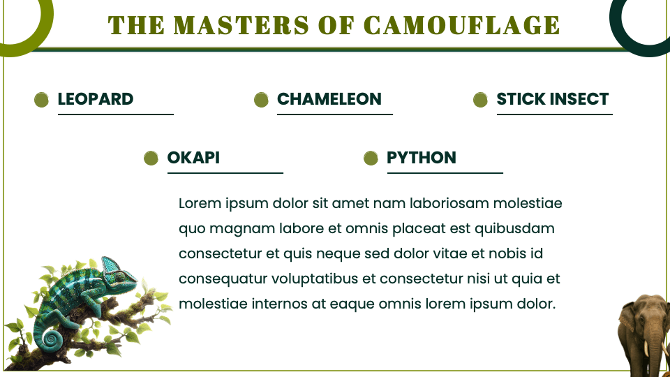 Free - Wild Animals Template for Google Slides and PowerPoint - PPT Slides