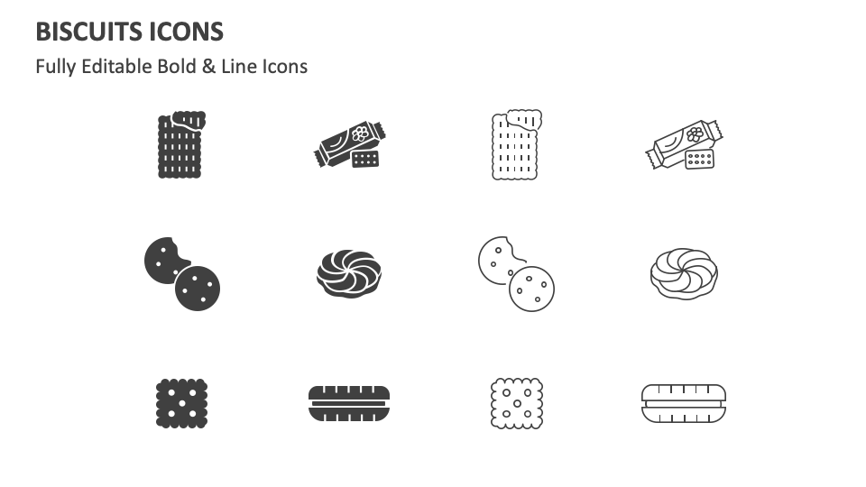 Biscuits Icons for PowerPoint and Google Slides - PPT Slides