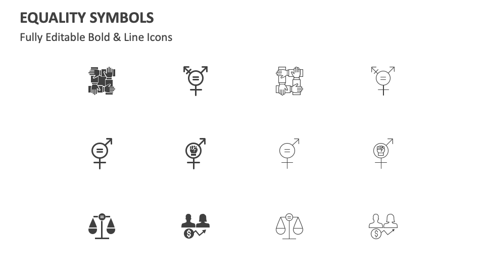 Equality Symbols for Google Slides and PowerPoint