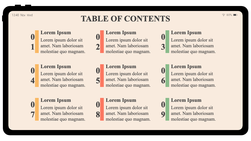 Free Tablet Theme for PowerPoint and Google Slides - PPT Slides