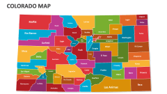 Colorado Map for Google Slides and PowerPoint - PPT Slides