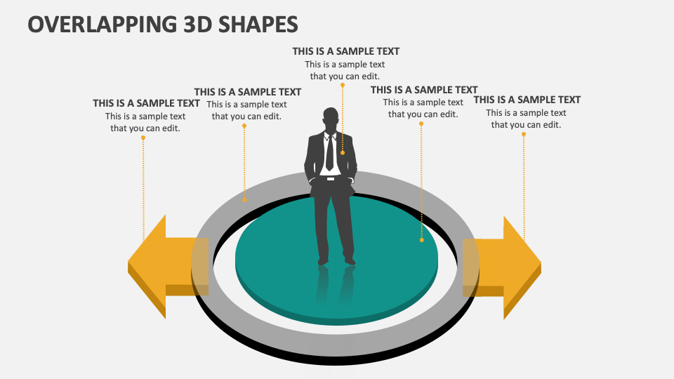 Overlapping 3D Shapes Template for PowerPoint and Google Slides - PPT Slides
