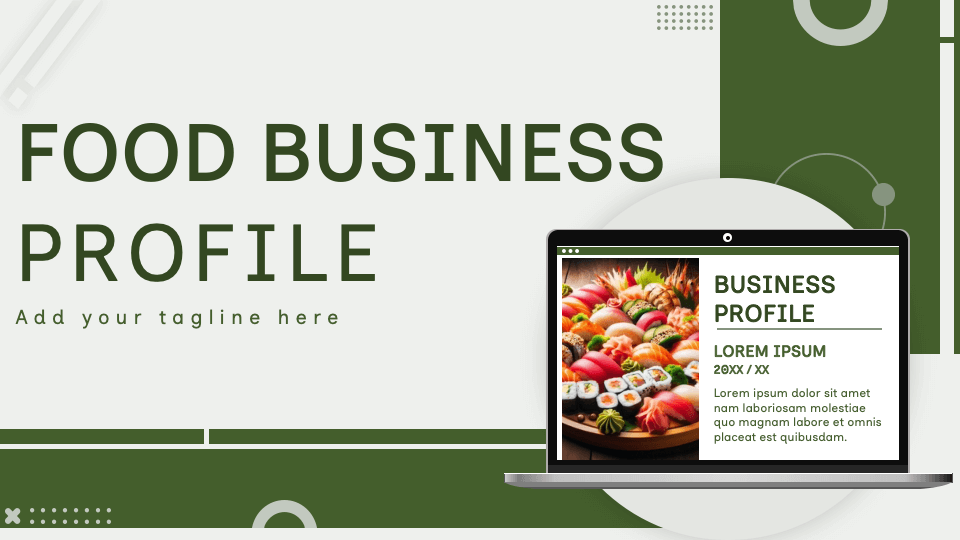 Food Business Profile Presentation Template for Google Slides and ...
