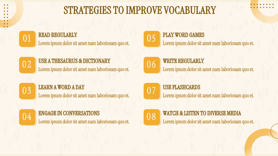 Free English Vocabulary Presentation Theme for Google Slides and ...
