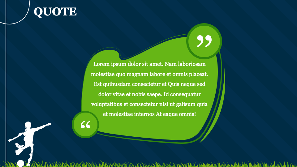 Free Soccer Field Presentation Theme for Google Slides and PowerPoint