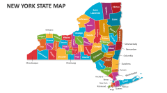 New York State Map for Google Slides and PowerPoint - PPT Slides