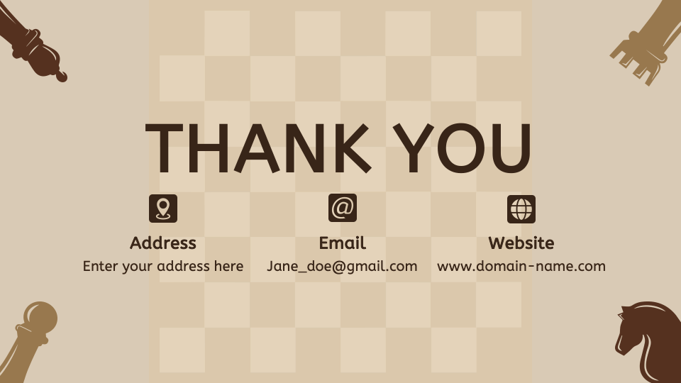 Free Chess Presentation Theme for Google Slides and PowerPoint