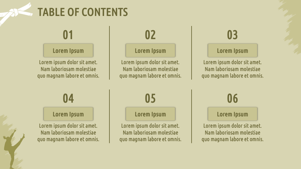 Free Karate Presentation Theme for Google Slides and PowerPoint