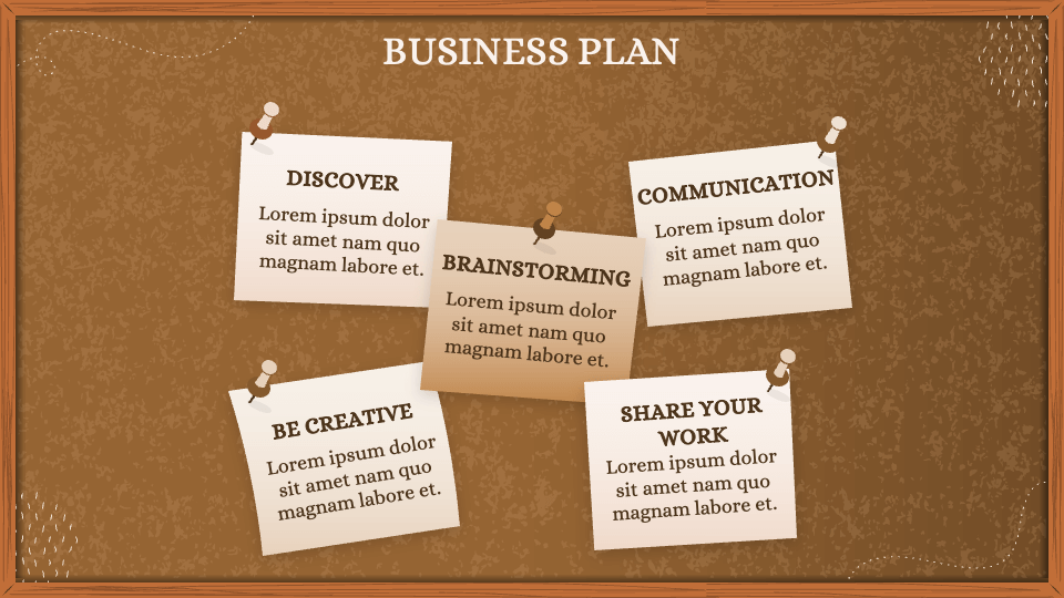 Free Cork Board Theme for Google Slides and PowerPoint