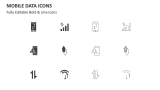 Mobile Data Icons for Google Slides and PowerPoint