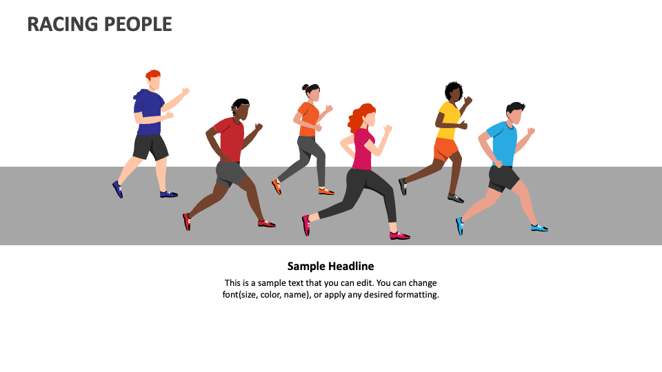 Racing People for Google Slides and PowerPoint