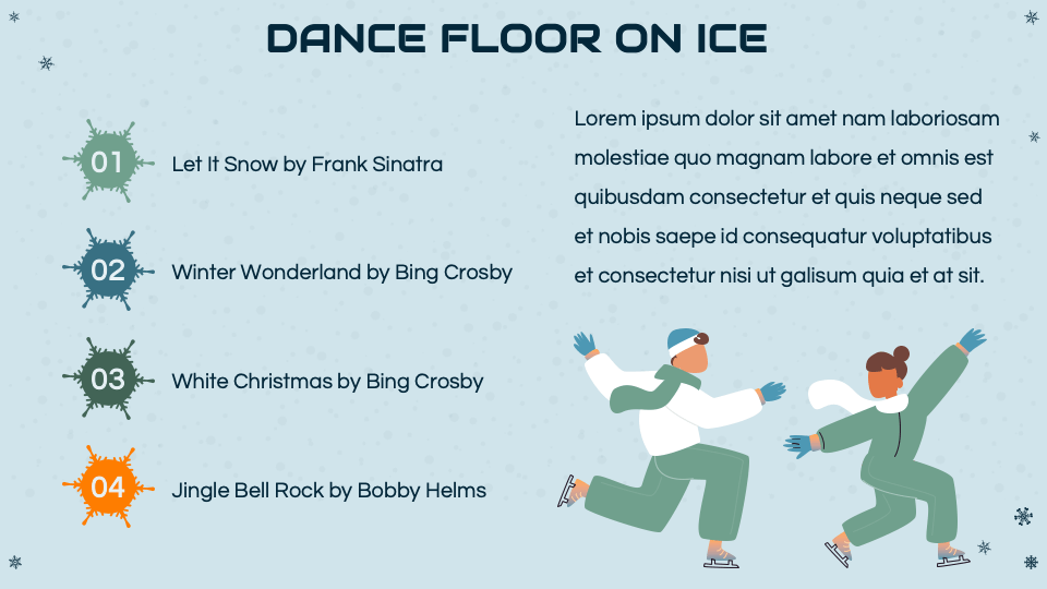 Free - Winter Party Presentation Theme for Google Slides and PowerPoint ...
