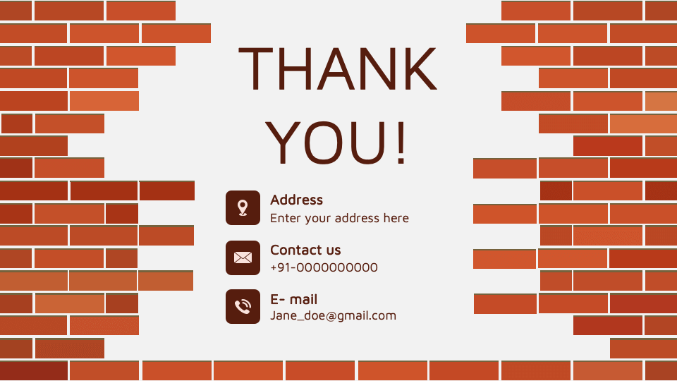 Brick Wall Presentation Theme for PowerPoint and Google Slides - PPT Slides