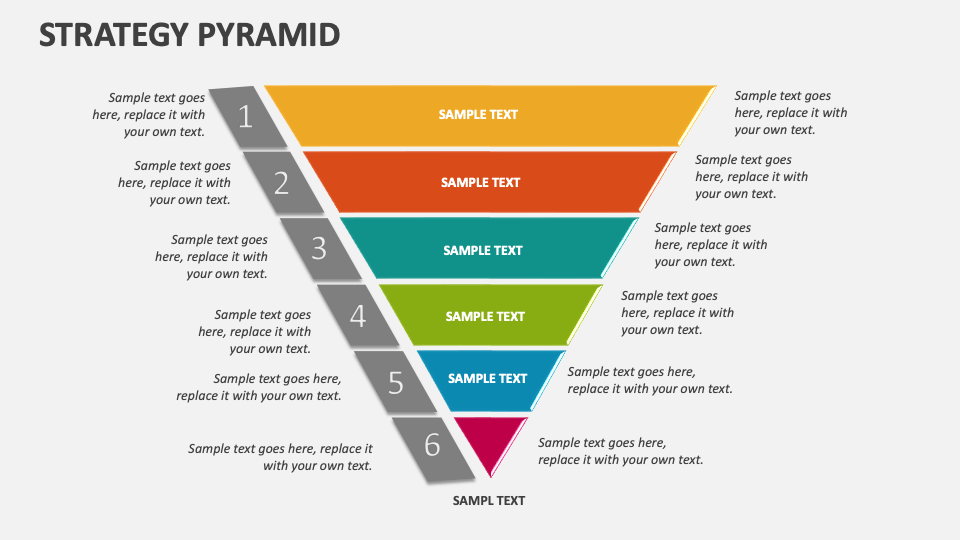 Strategy Pyramid Template for PowerPoint and Google Slides - PPT Slides